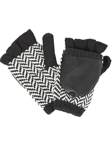 FLEECE-LINED HERRINGBONE TEXTING MITTENS | SHOP MĒKO